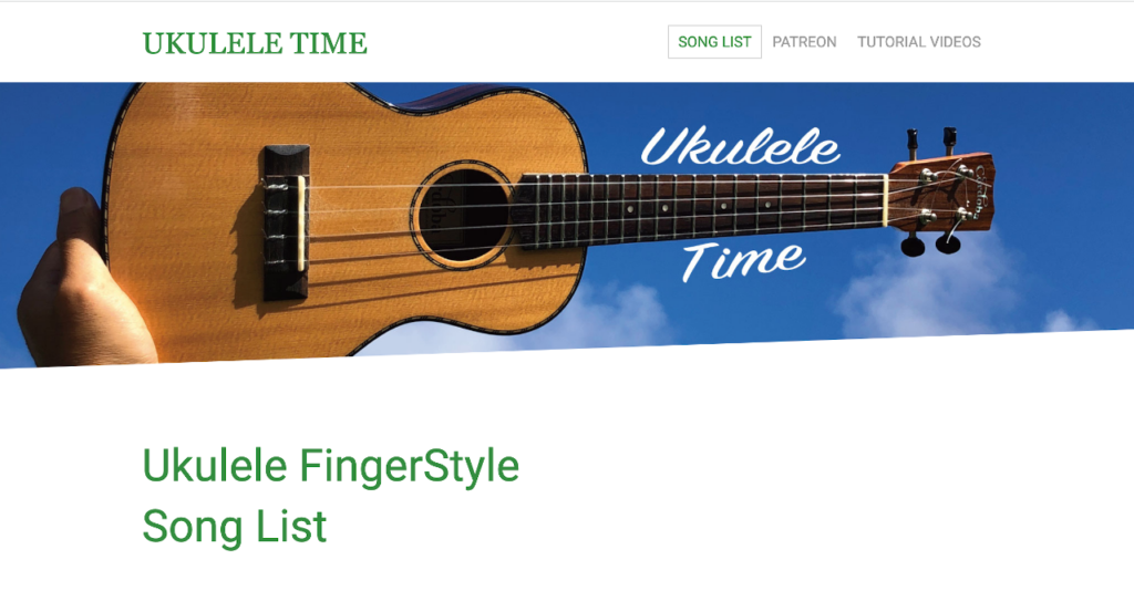 "Ukulele Time" 初級者用 ウクレレTAB譜付き動画 - Ukulele.Oh!Happy.JP